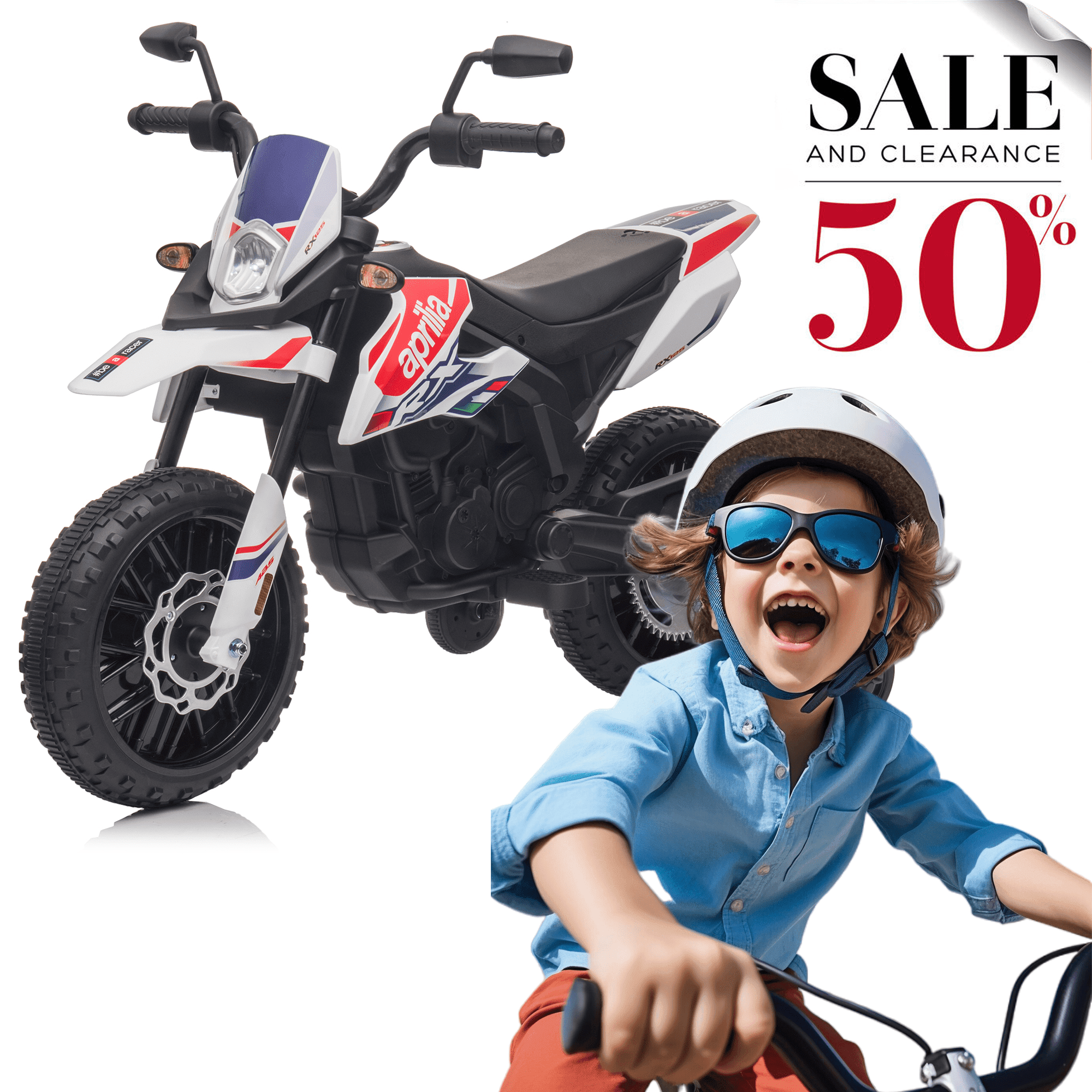 JULONGCHUN 12V Electric Motorcycle Ride-On Toy for Kids 3-6 with LED ...