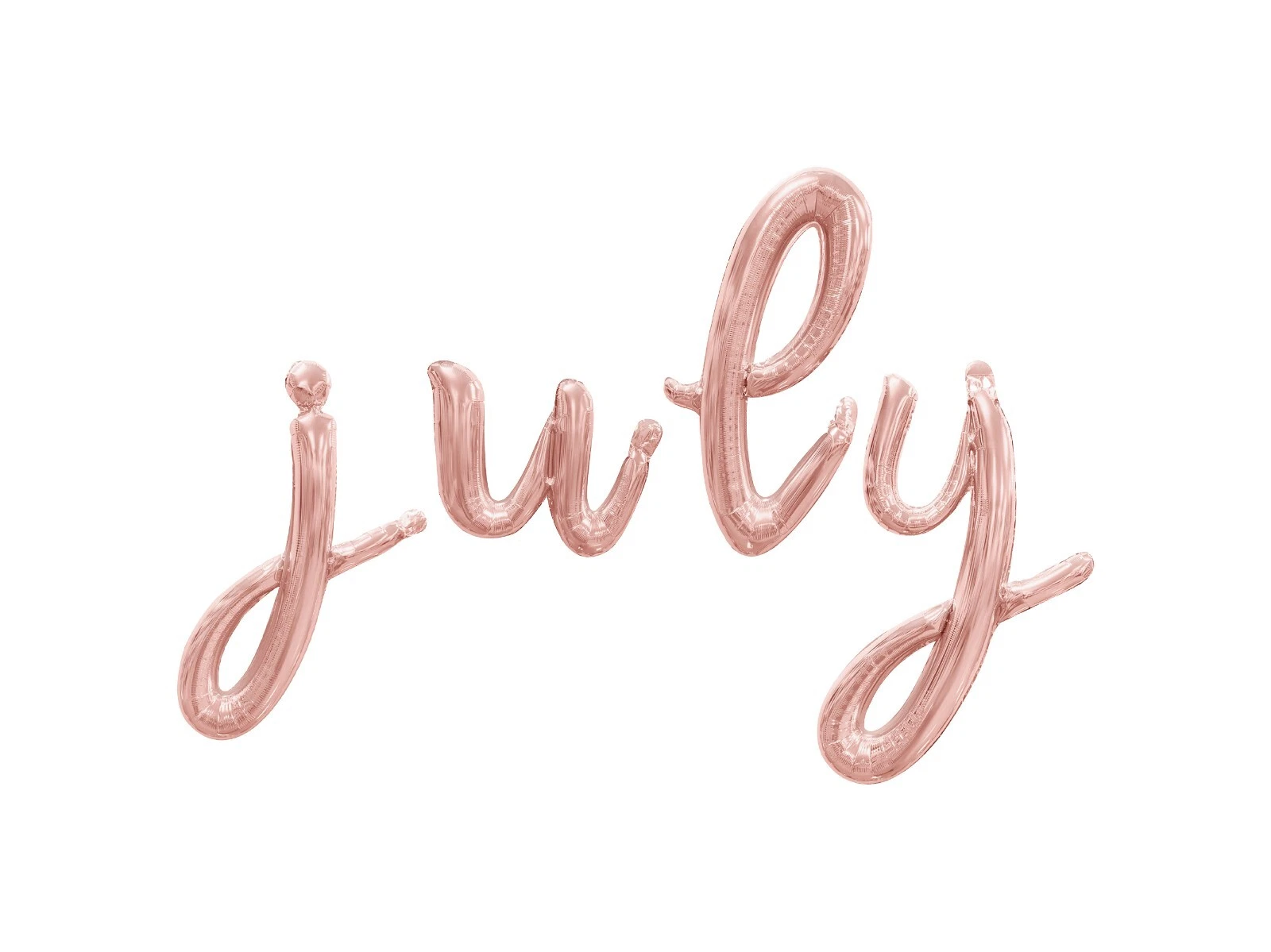 JULY Cursive Letter Balloon Banner - Birthday Month Party Supply ...