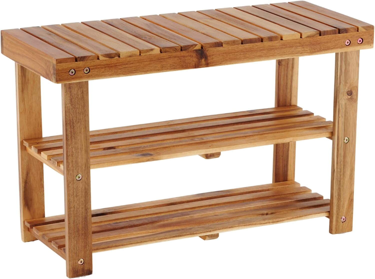 JULYFOX 3 Tier Shoe Rack Bench, Weatherproof Indoor Outdoor 27.6 in ...