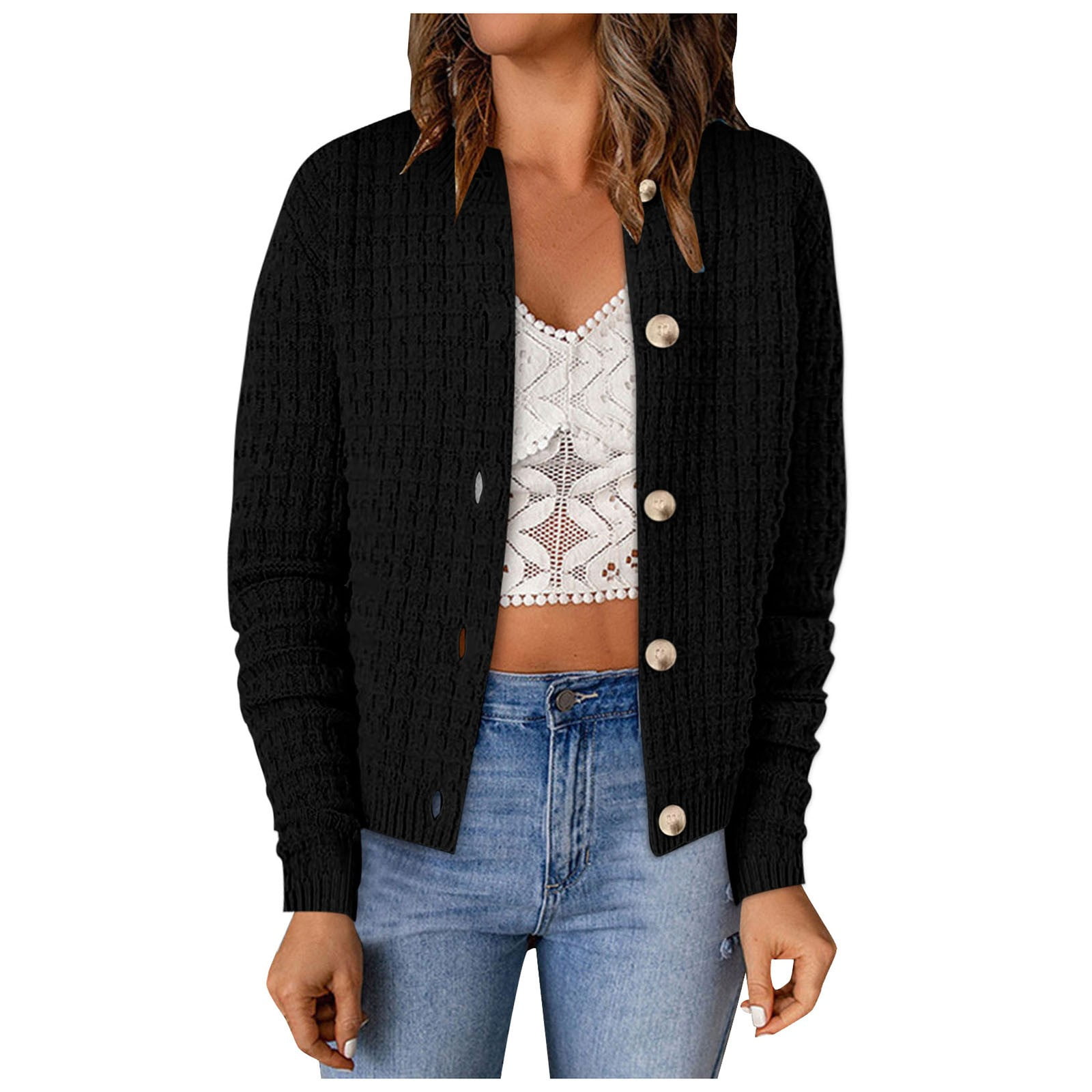 JUMESGU Cardigan Sweaters for Women Open Front Cardigan for Women ...