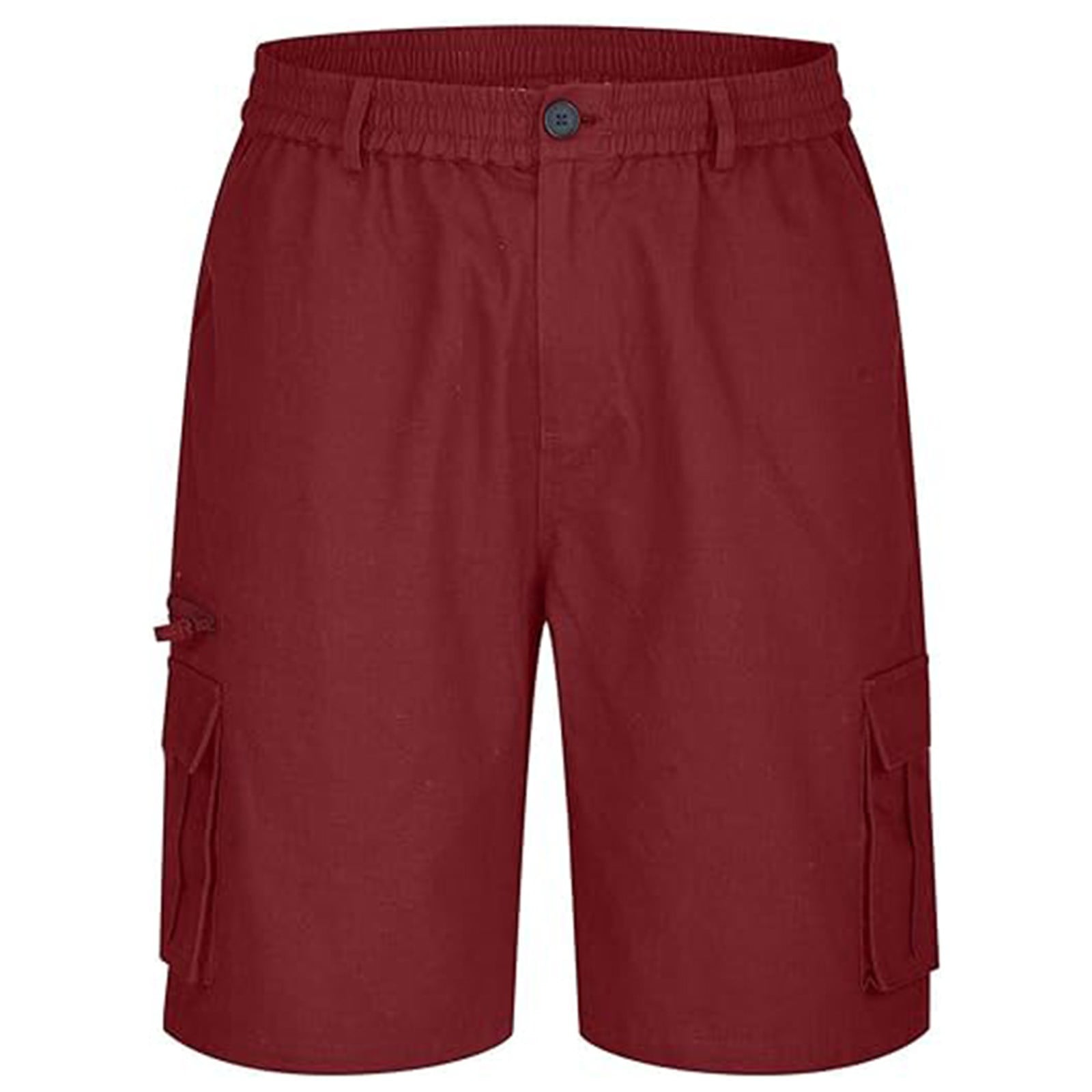 JUMESGU Men's Stretch Hiking Cargo Shorts With Comfort Waistband, Sun ...