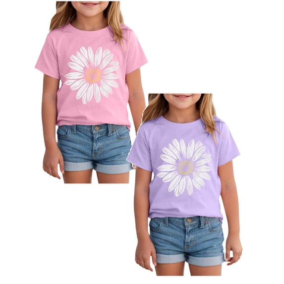 JUMESGU T Shirts for Teen Girls Girl Graphic Tees Vacation Hibiscus Top ...