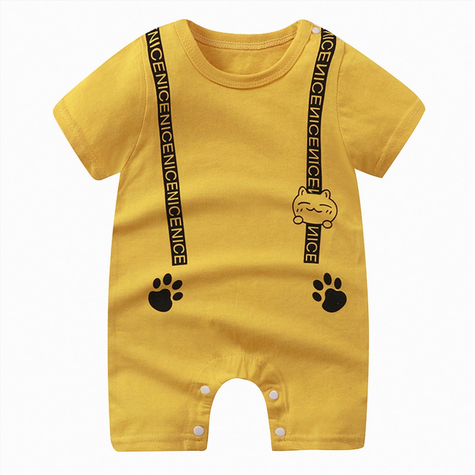 JUMEYU Boy Romper Baby Boys One Pack Short Sleeve Romper for Newborn ...
