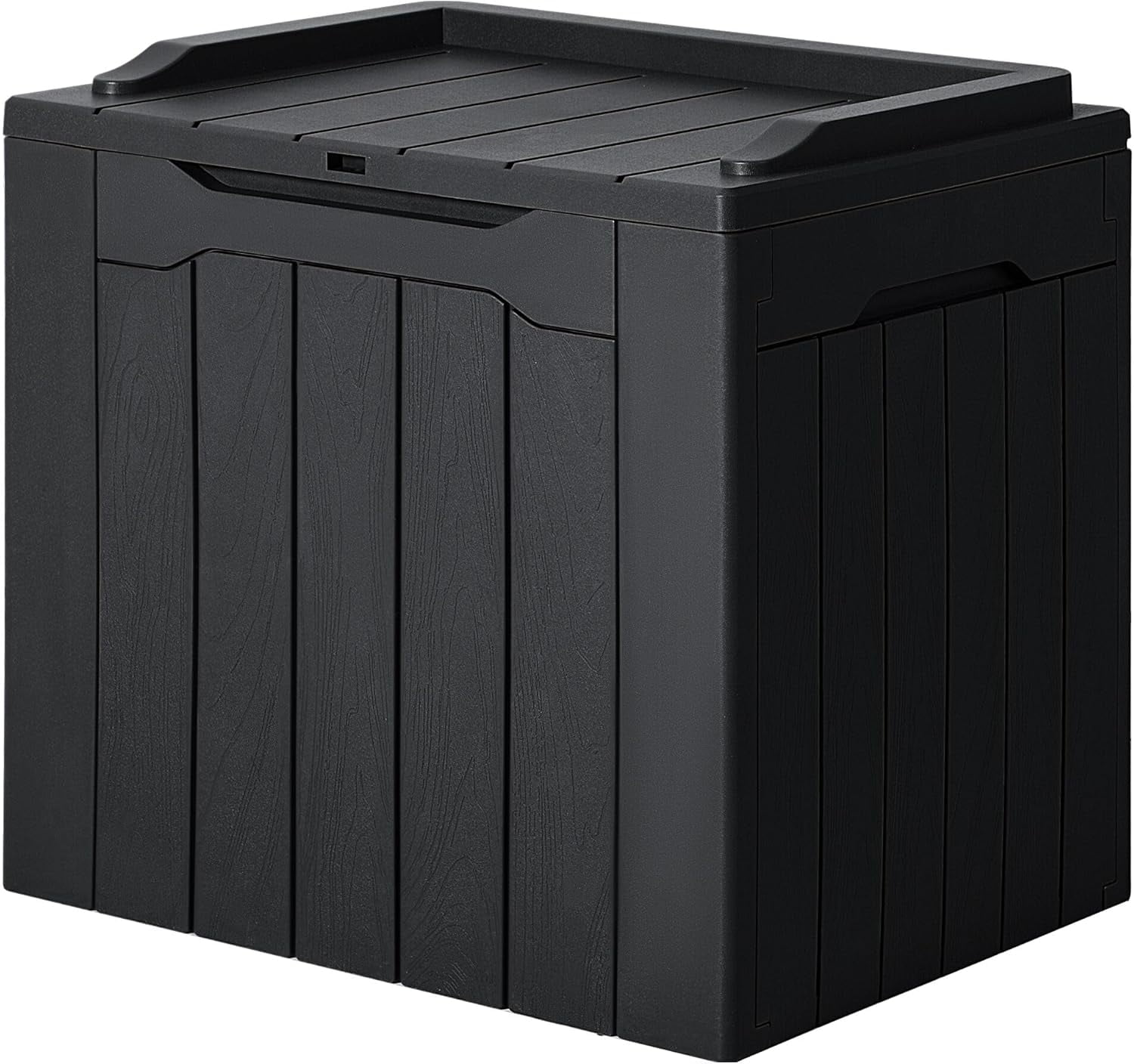 JUMMICO 31 Gallon Resin Deck Box Waterproof Indoor Outdoor Storage ...