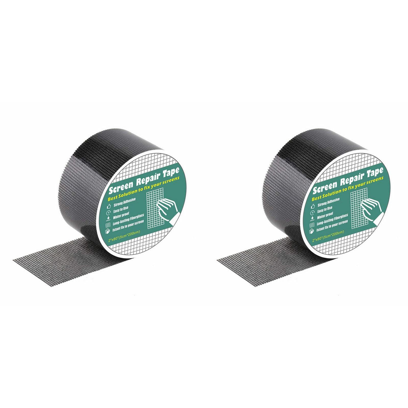 JUMNUYCUH 2 Pack 2in x 80in Window Screen Repair Tape, Window Net ...