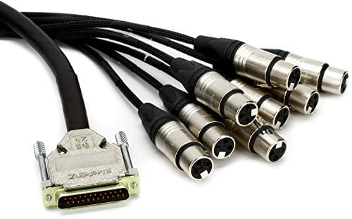 JUMPERZ JDB25-XLRF ZipLine DB25 to XLR Female 8-channel Analog Audio ...