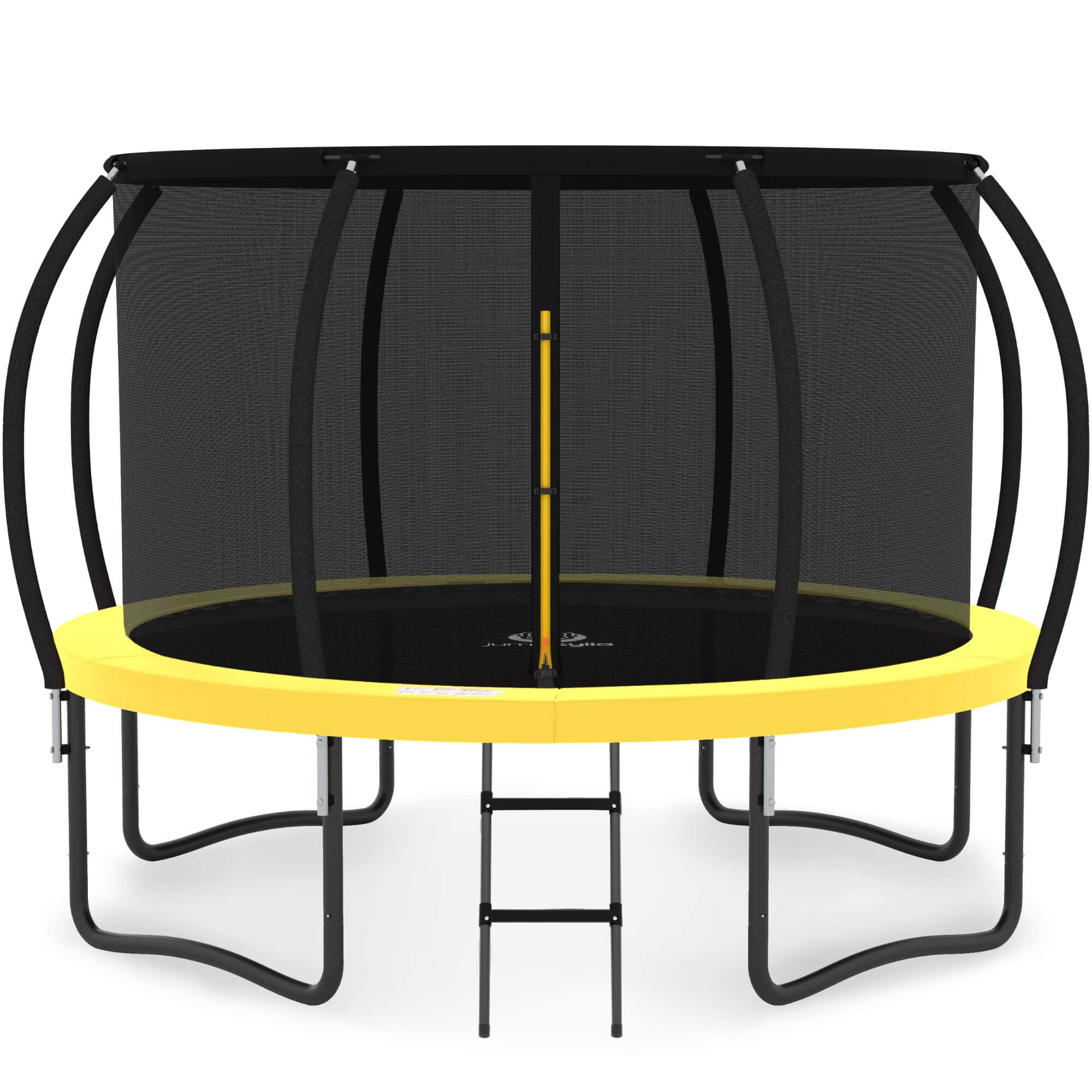 JUMPZYLLA 10FT Yellow Trampoline - NEW Patented Double Sided Mat Design ...