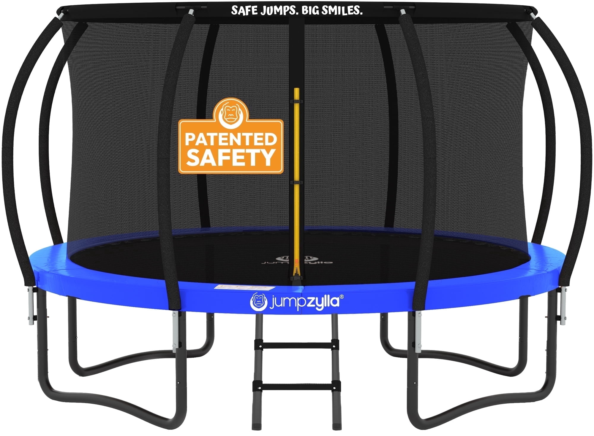 JUMPZYLLA Trampoline Outdoor with Enclosure and Ladder, ASTM, 14 ft ...