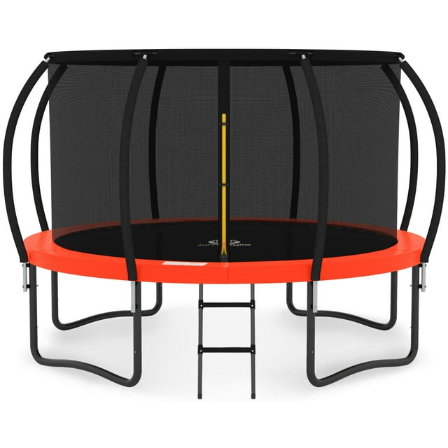 JUMPZYLLA 16FT Red Trampoline - NEW Patented Double Sided Mat Design ...