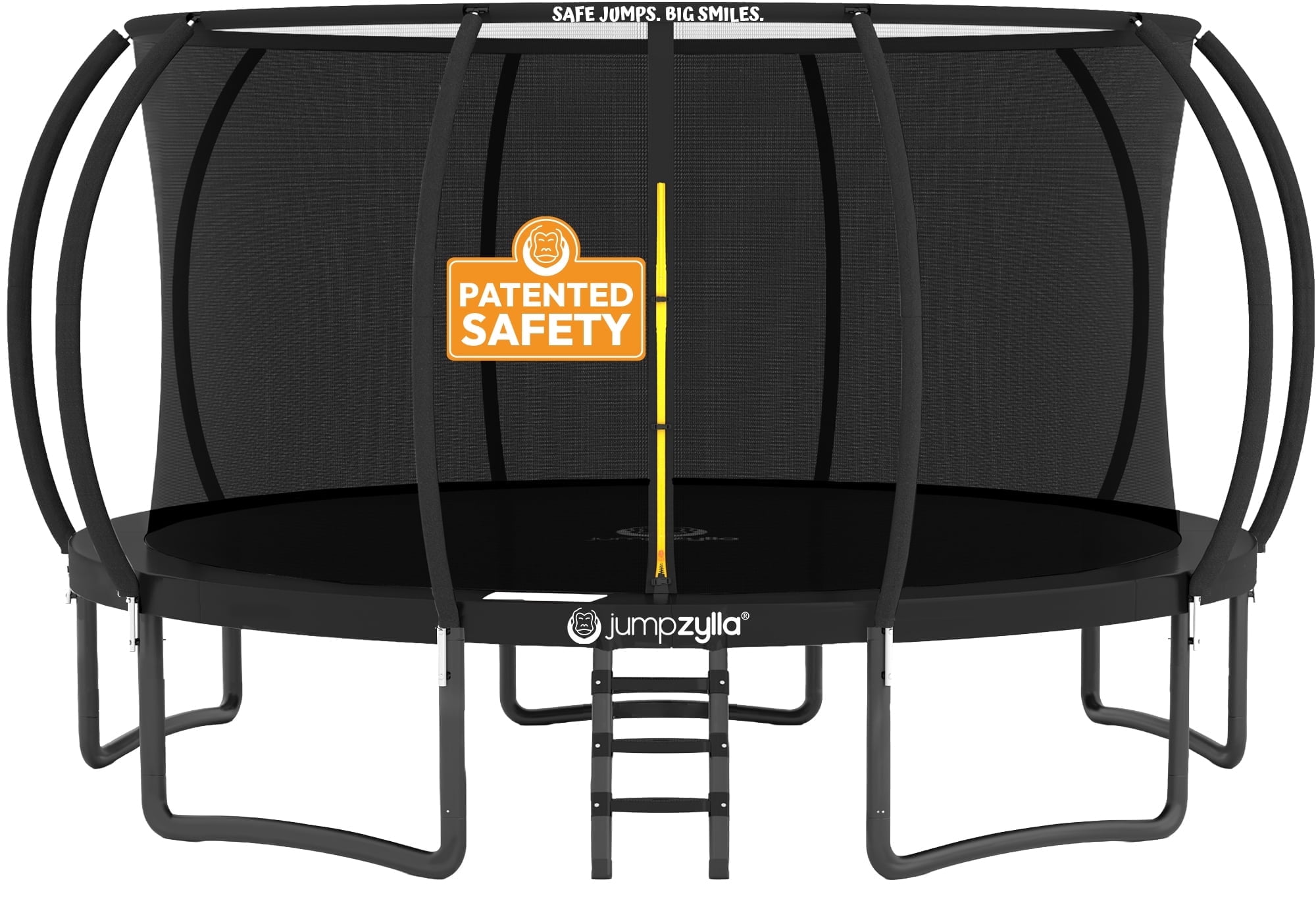 JUMPZYLLA Trampoline Outdoor with Enclosure and Ladder, ASTM, 16 ft ...