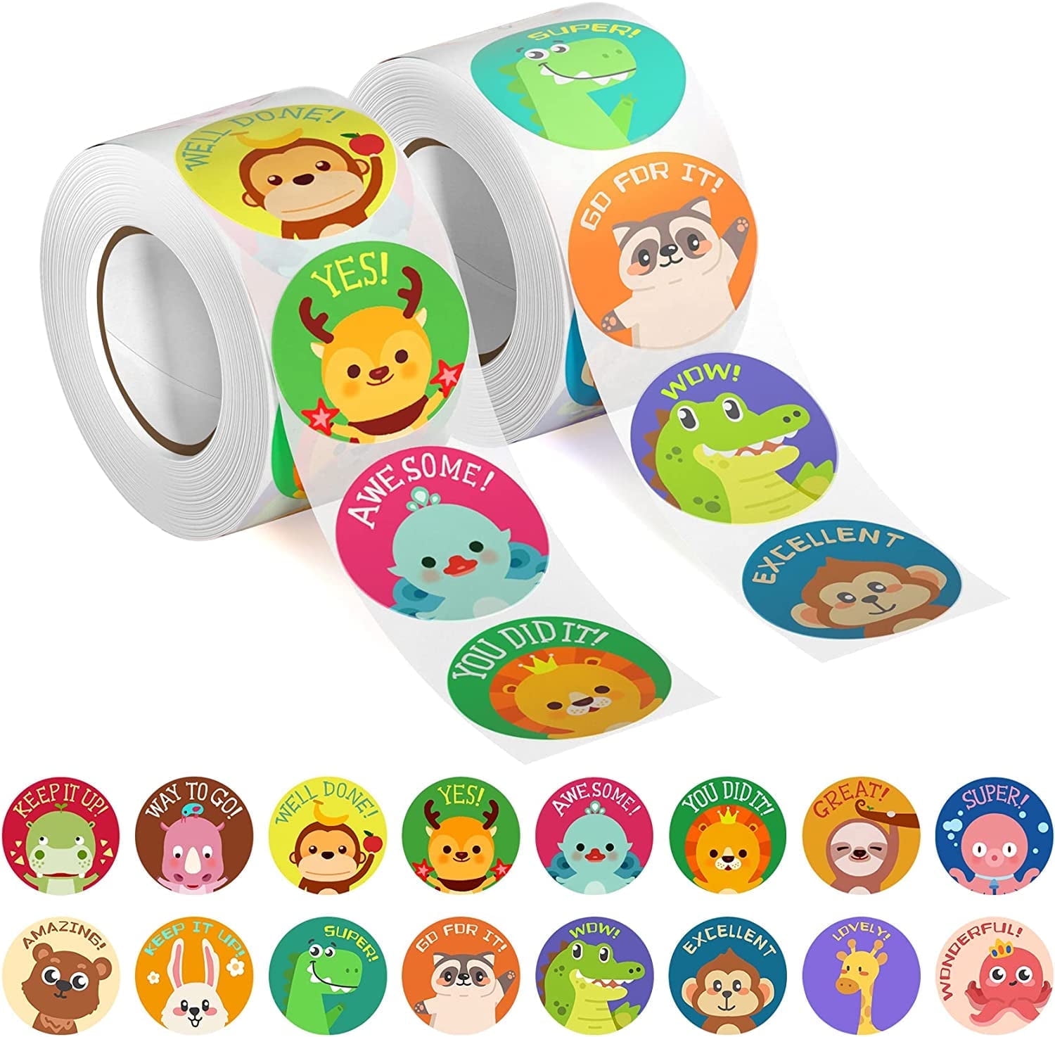JUMRHFAN 1000 Pcs Children Incentive Stickers,Teacher Incentive ...
