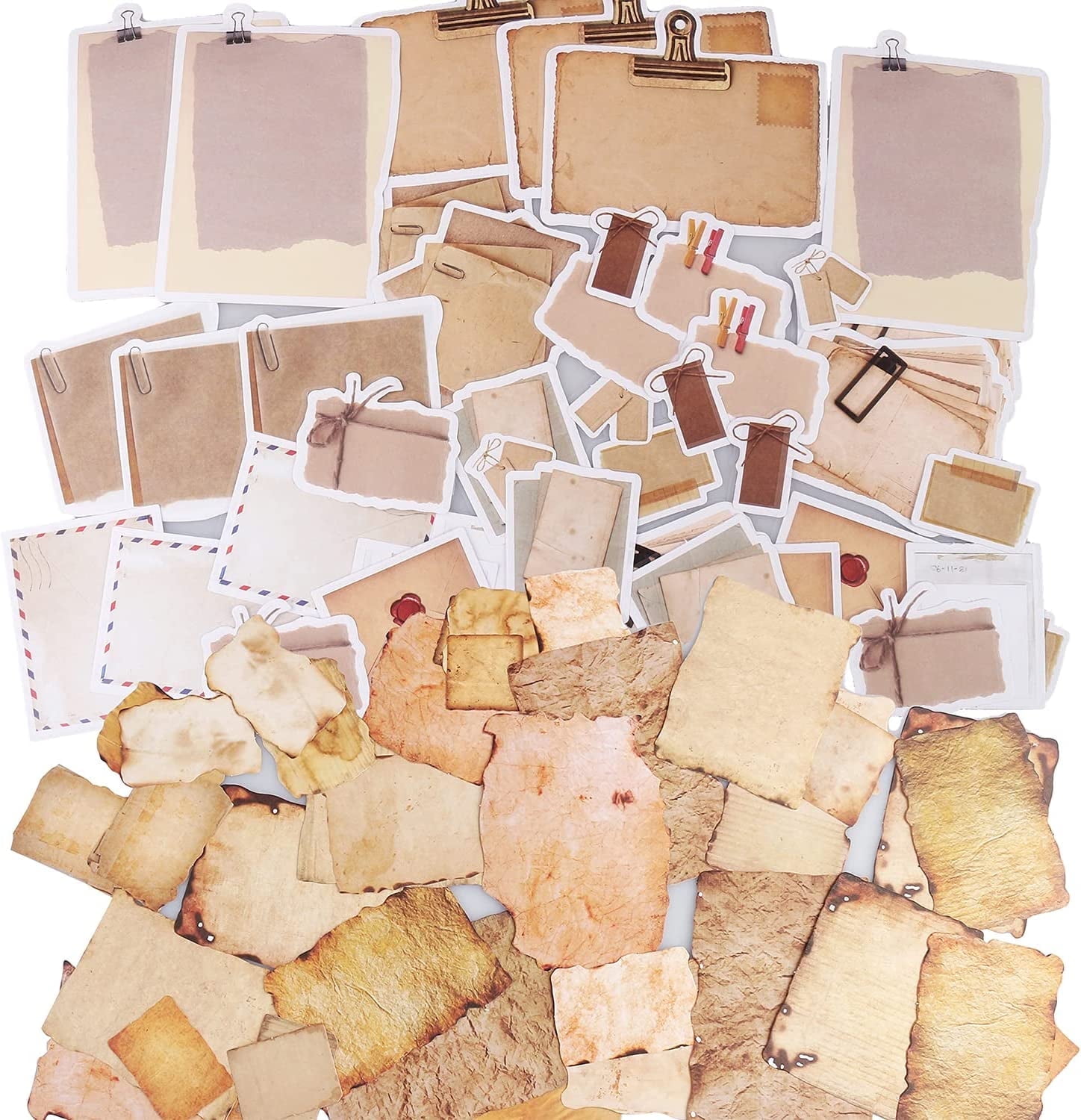 JUMRHFAN, Scrapbooking Stickers, 90 pcs, 2 styles, Retro - Walmart.com