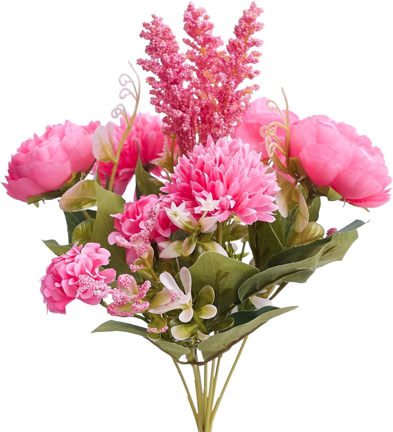 JUMRHFAN– Silk Artificial Flower Bouquet (Philippine Roses, Peonies ...