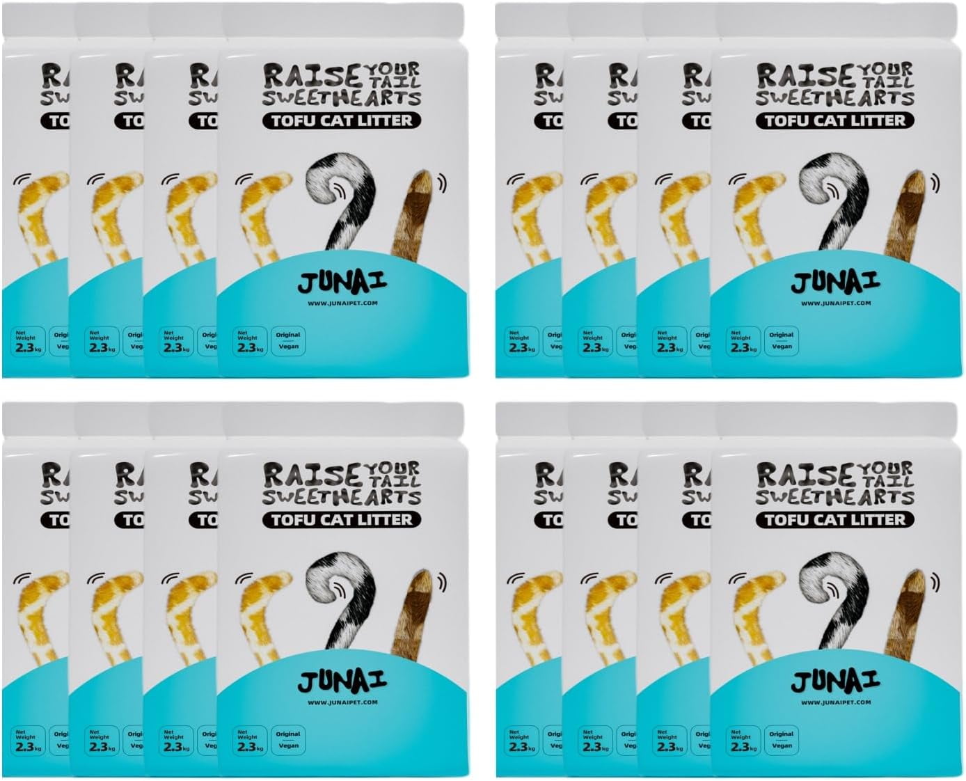 JUNAI Tofu Cat Litter - Coffee Clumping, Natural Vegan, Lightweight ...