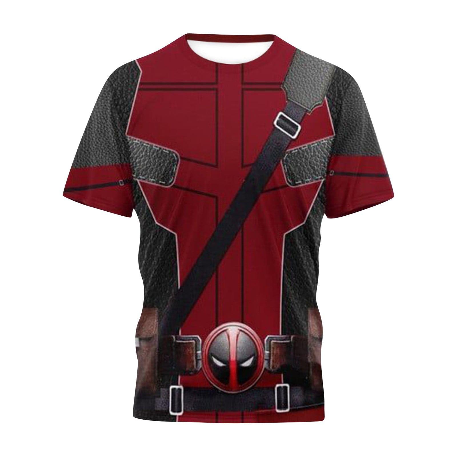 JUNBYONE Deadpool and Wolverine Shirt Deadpool Custume Halloween ...