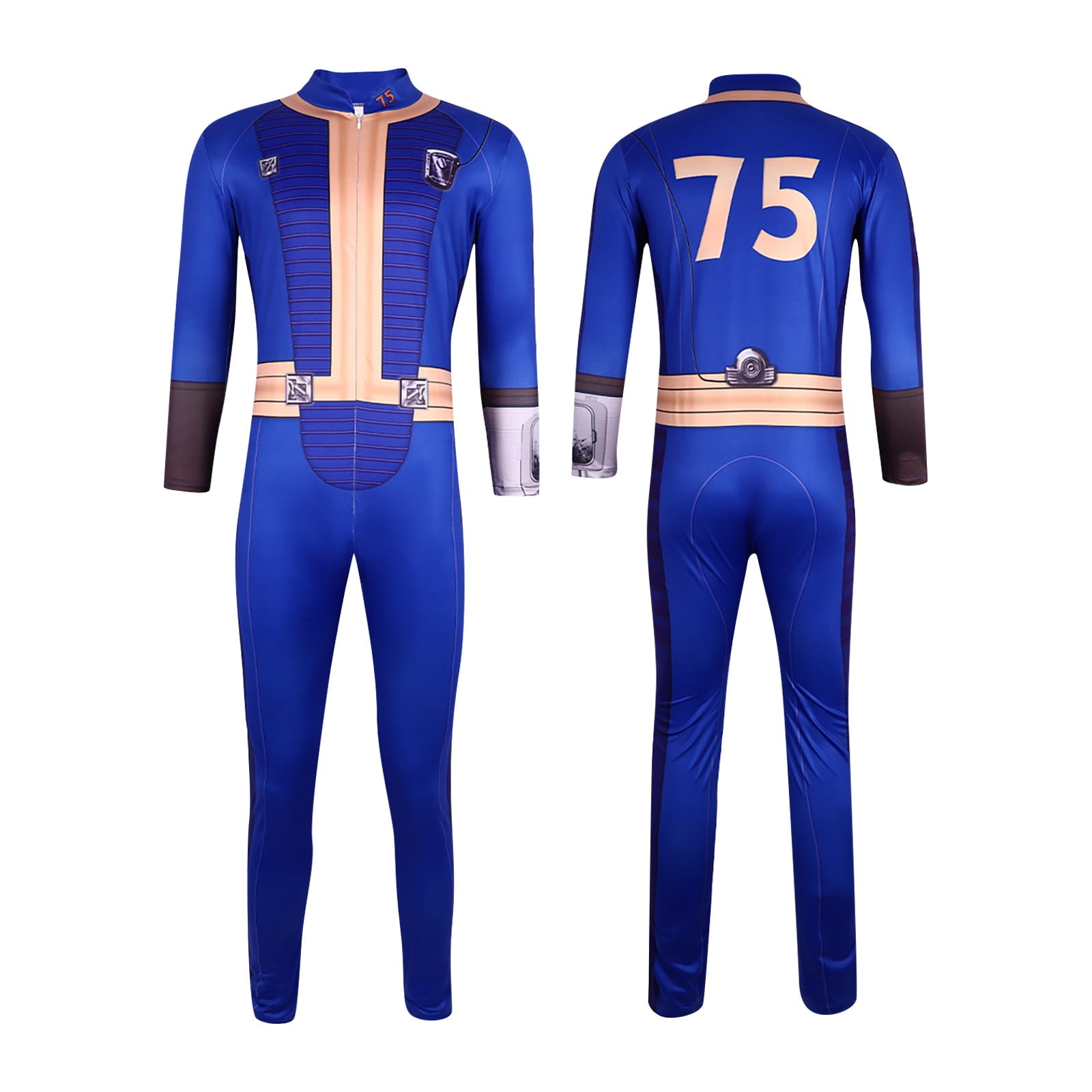 Junbyone Fallout Jumpsuit Costume Womens Mens Survivor Cosplay