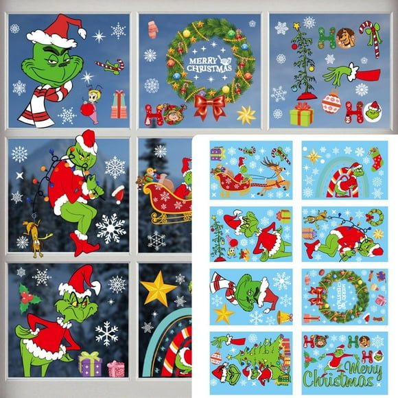 Grinch Window Clings