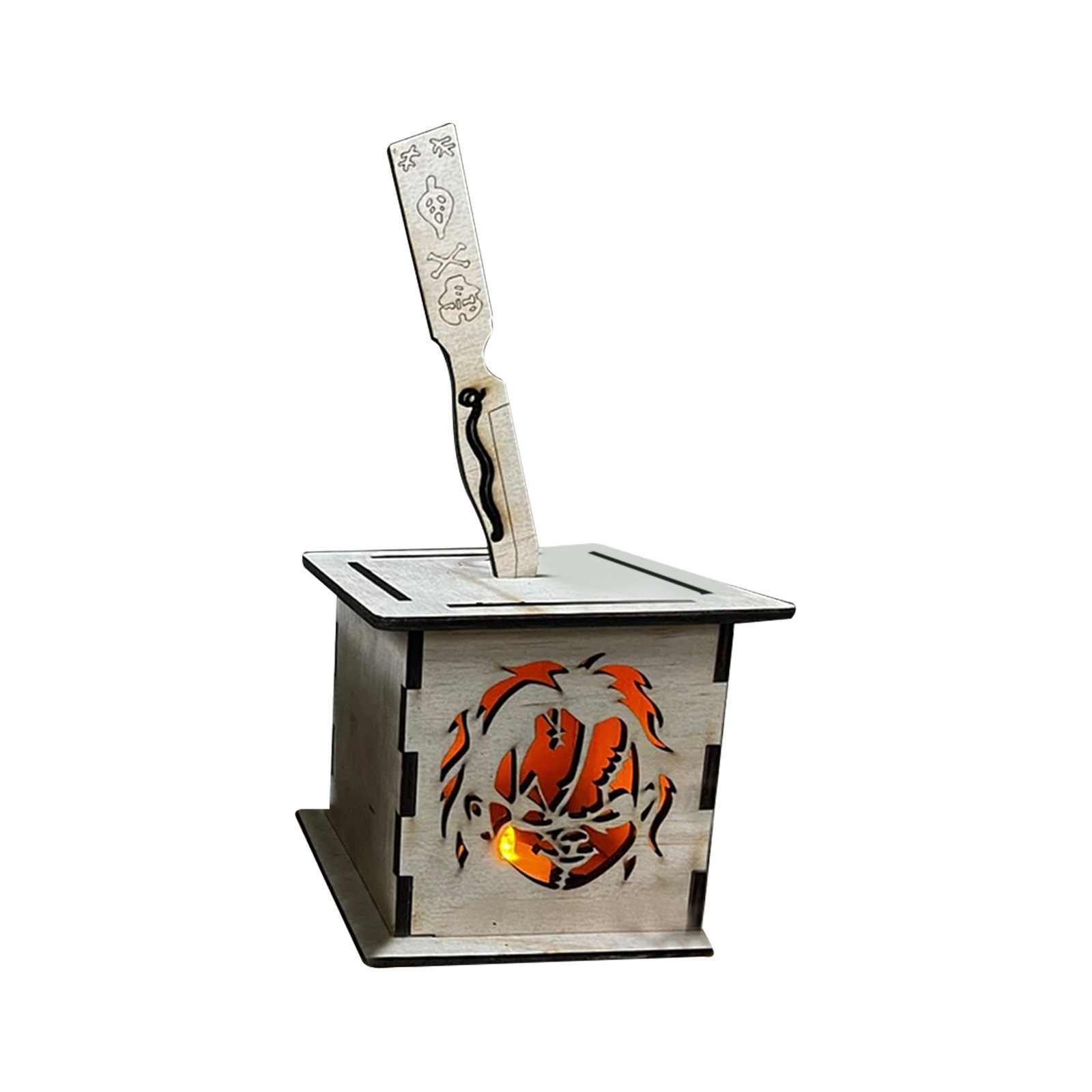 JUNBYONE Ha11oween LED Lights Portable Led Horror With Horror Pattern ...