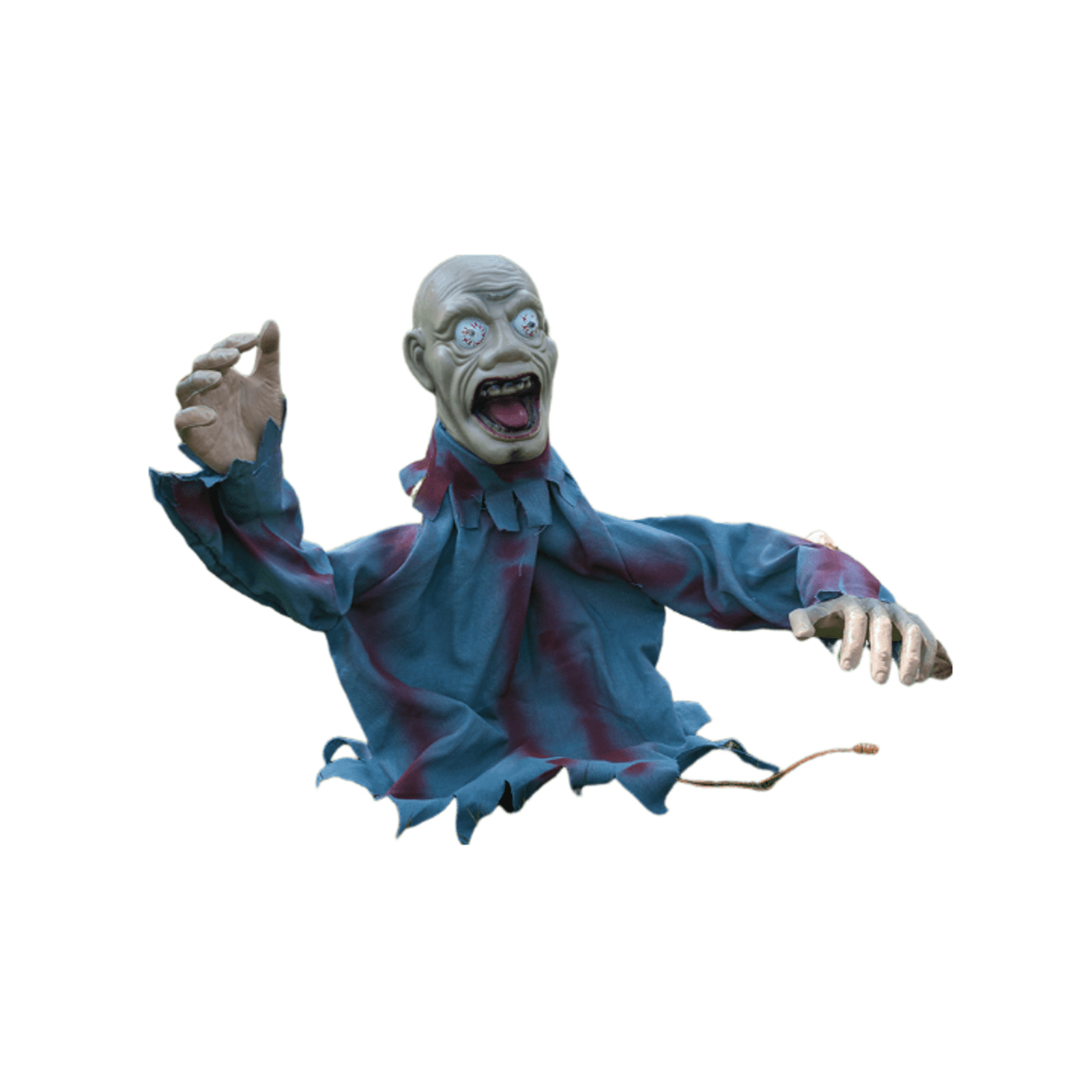 JUNBYONE Halloween Scary Yard Decorations, Electric Sway Ghost Horror ...