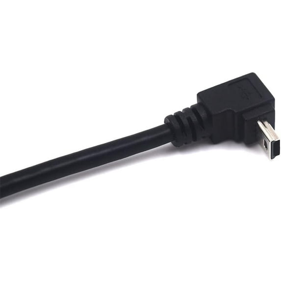 JUNCHI-0.3 Meter Mini USB 5 Pin Extension Cable, Up Angle Mini USB Male ...