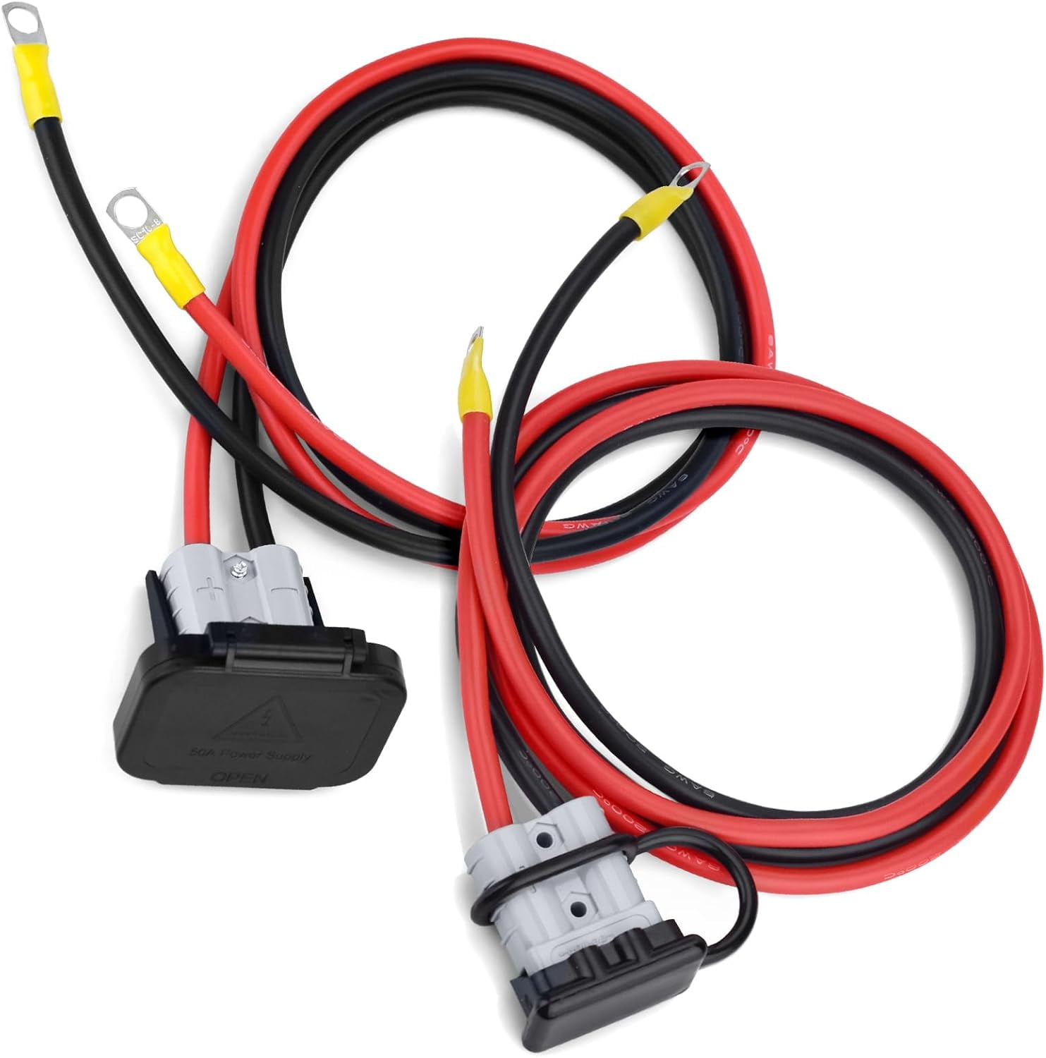 JUNCHI-1 Pair 50Amp Battery Quick Connect Disconnect Connector, 8 AWG ...