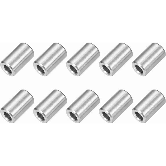 JUNCHI-10 Pcs Stainless Steel Spacers, 3mm ID x 6mm OD x 10mmL 304 ...