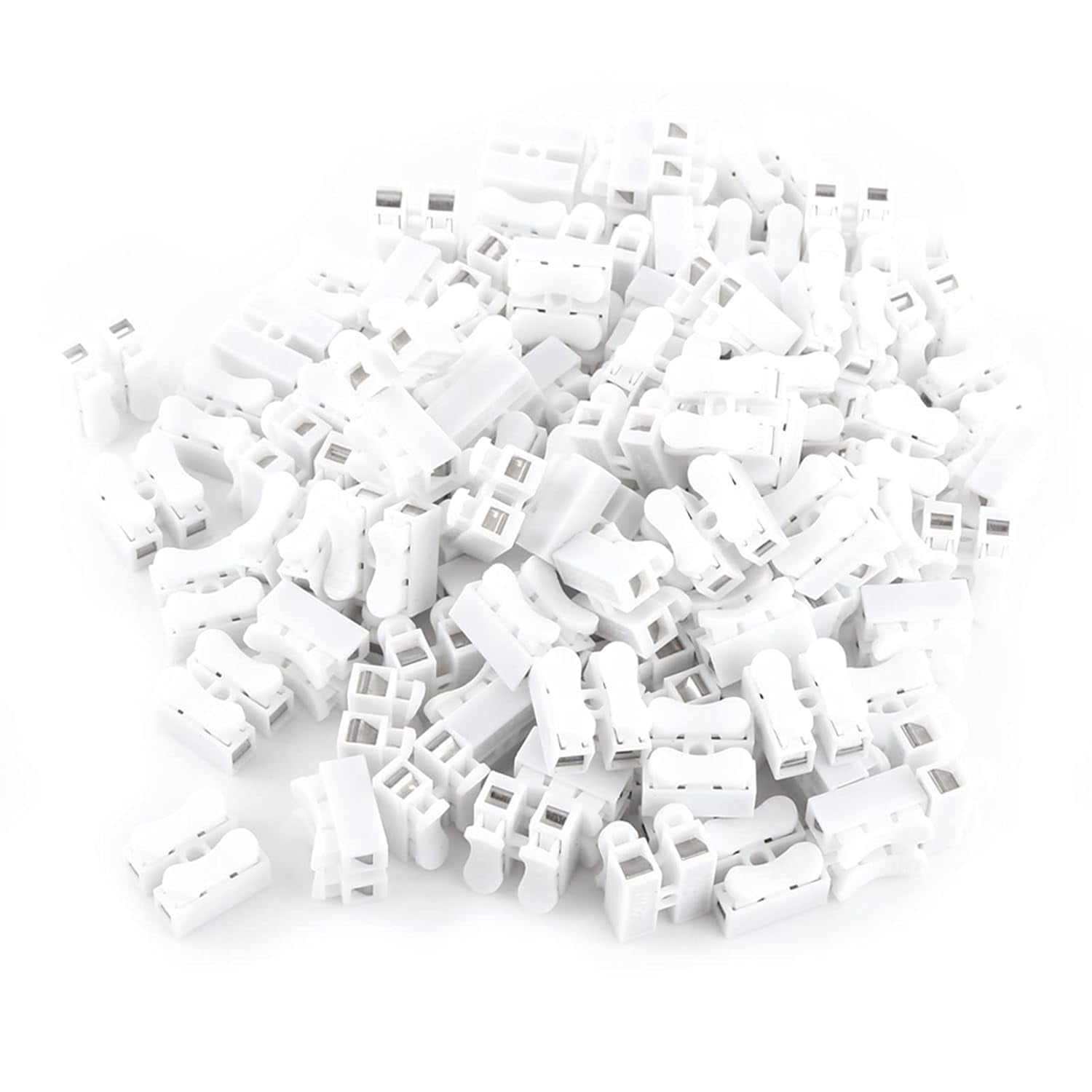 JUNCHI-100Pcs Wire Connectors Push in, 5A 250V Quick Connect Electrical ...
