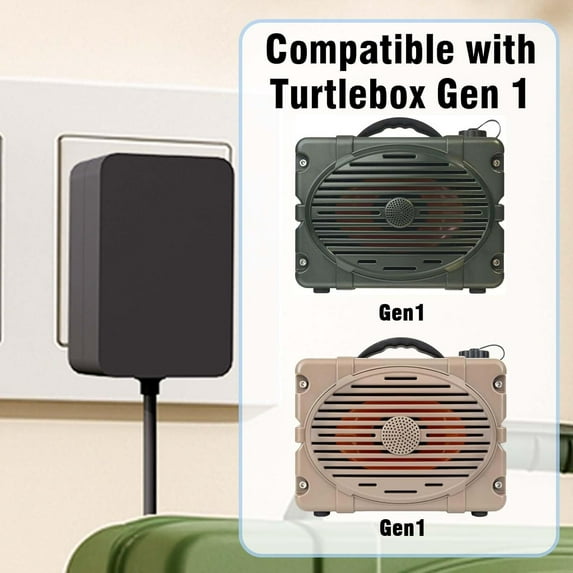 JUNCHI-14V Speaker Charger Compatible with TurtleBox GEN 1 Outdoor ...
