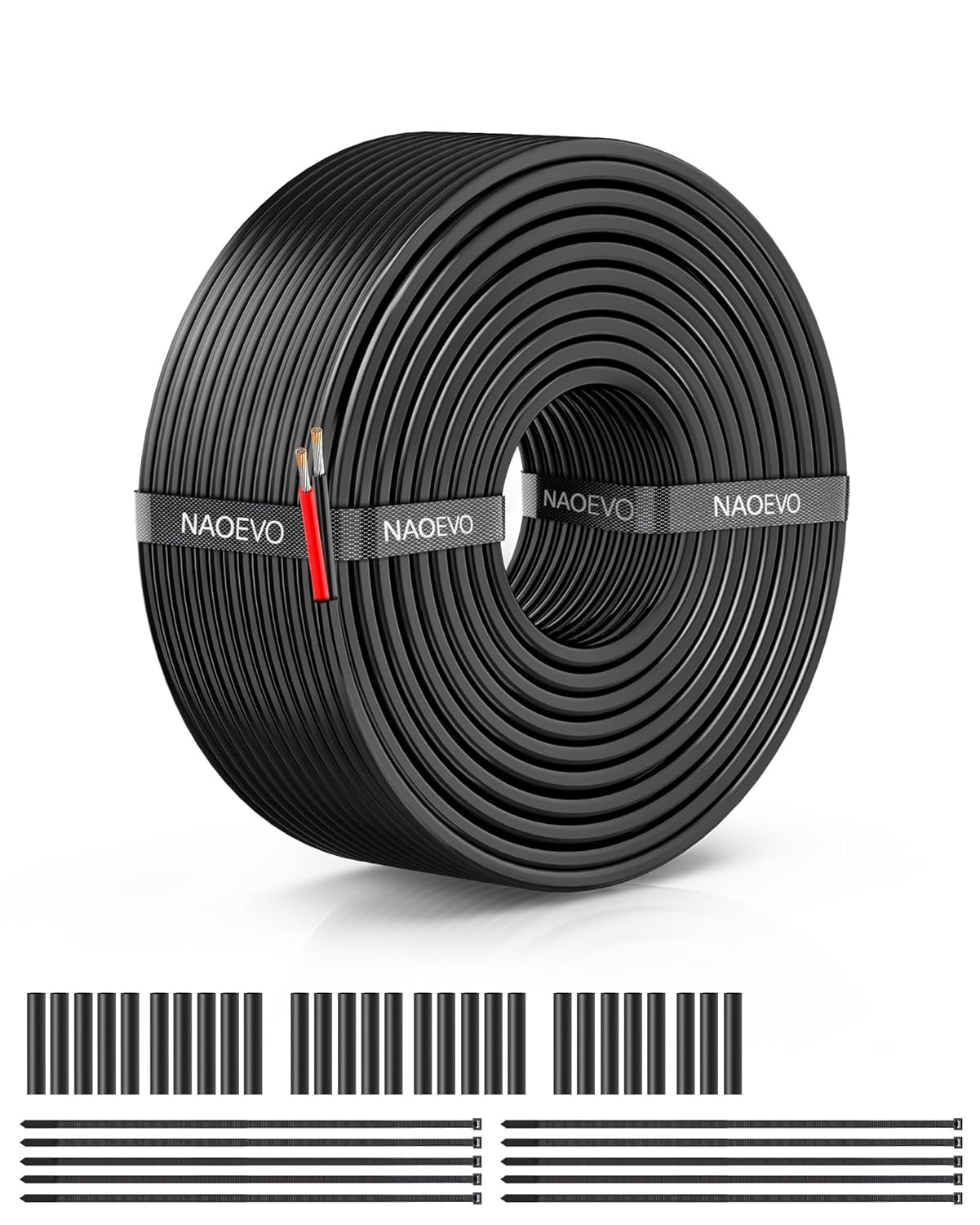 JUNCHI-20 Gauge Wire 2 Conductor Electrical Wire, 20 AWG Stranded PVC ...