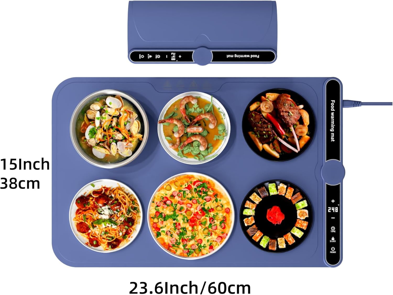 JUNCHI-2025 Food Warming Mat, 15x23.6Inch 9-Level Temperature ...