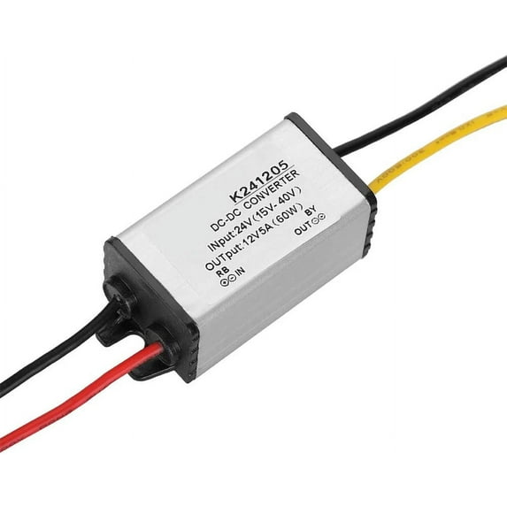 JUNCHI-24v to 12v Step Down Converter Voltage Regulator, 24V to 12V DC ...
