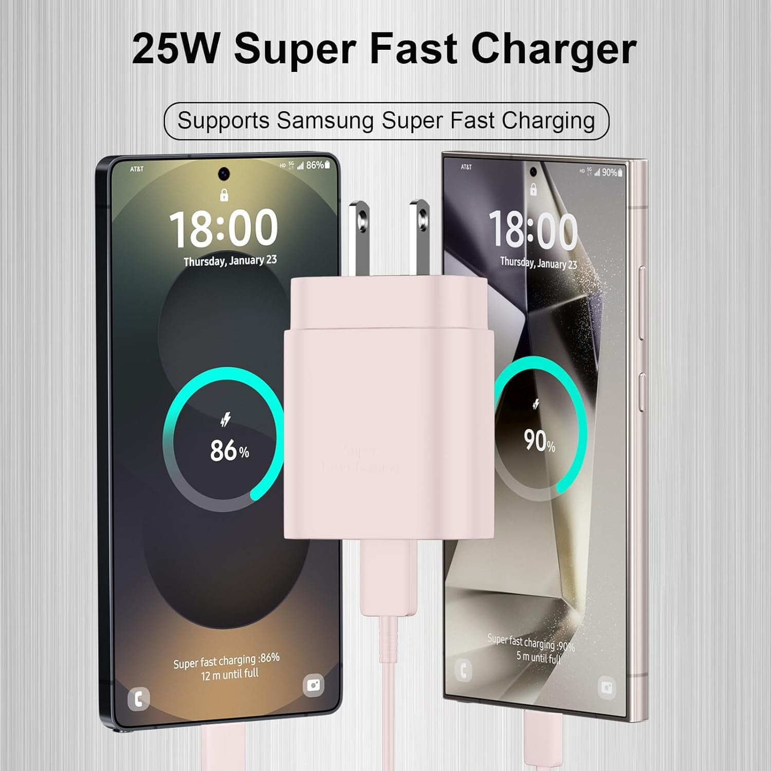 JUNCHI-25W Super Fast Charging Cord Type C Block &10Ft USB C Android ...