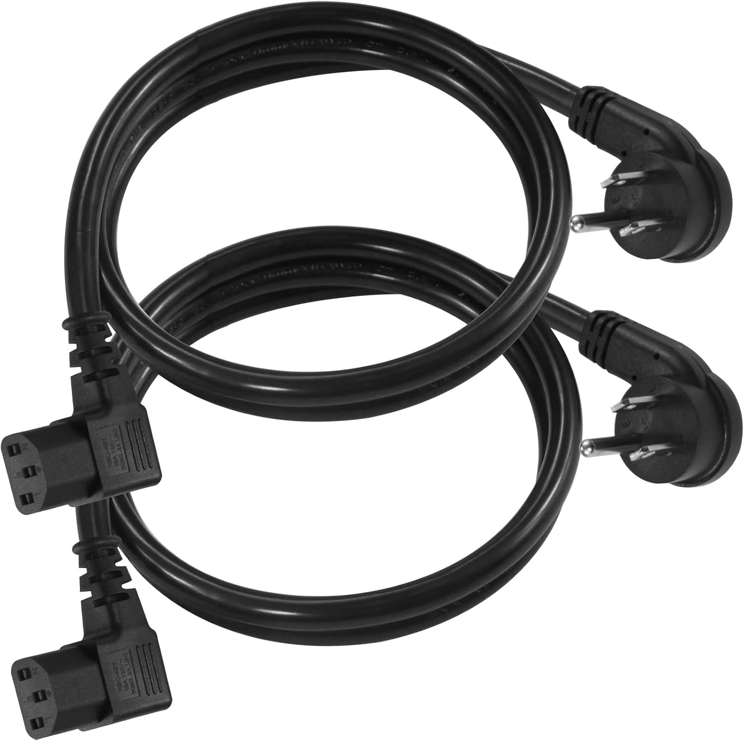 JUNCHI-[2PACK] 3FT Replacement Computer Monitor Power Cord - Low ...