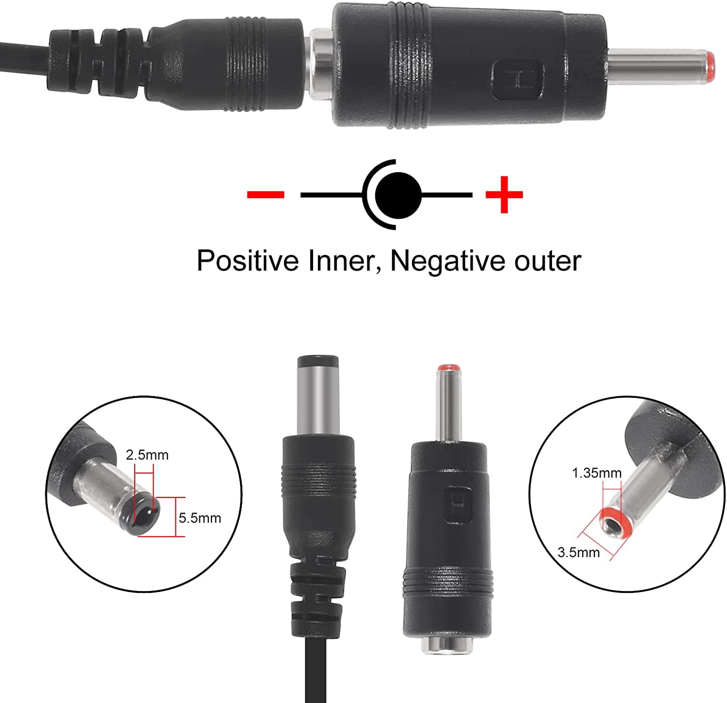 JUNCHI-2pack DC 5V to 12V 9V USB Voltage Step Up Converter Cable Power ...