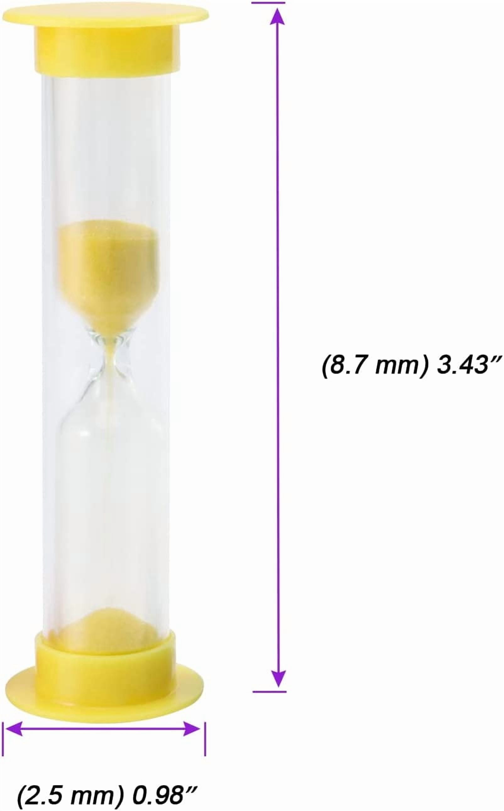 JUNCHI-30 Packs 1 Minute Sand Timer, 3.4x1 Inch Hourglass Sandglass ...