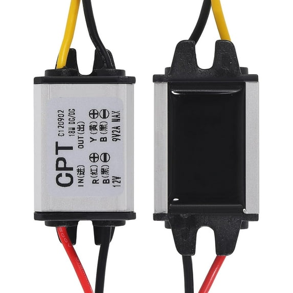 JUNCHI-3PCS Buck Converter 12V to 9V 2A Power Converter Car Power ...