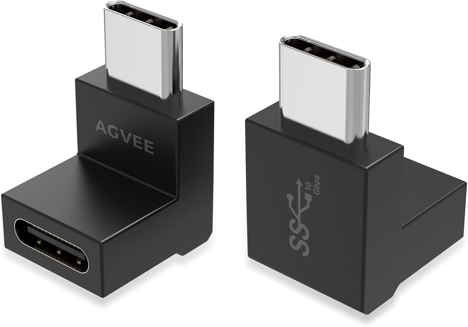 JUNCHI-4 Pack Front Angle 90 Degree USB-C Male to USB-C Right Angled ...