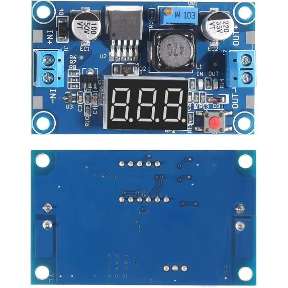 JUNCHI-5-Pack LM2596s Buck Converter DC to DC Step-Down Voltage ...