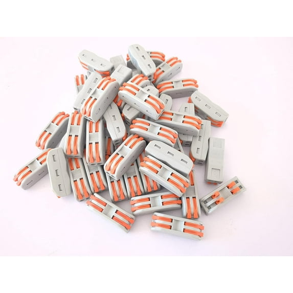 JUNCHI-50 PCS Quick Connection Terminal Conductor Compact Connectors ...