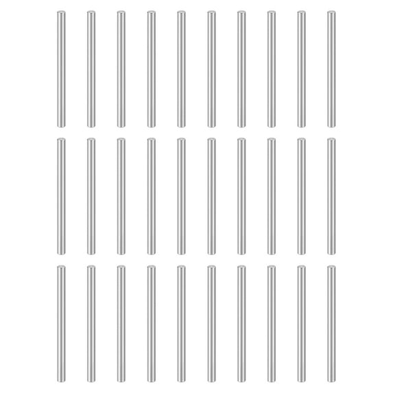 JUNCHI-50pcs Dowel Pins M3(3mm) x 45mm 304 Stainless Steel Cylindrical ...