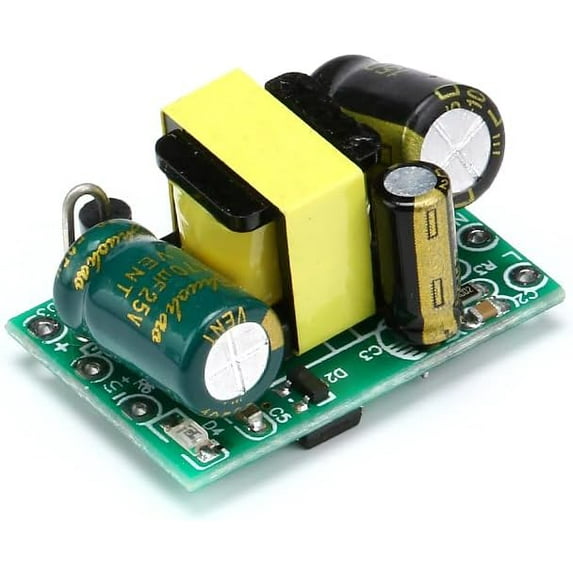 JUNCHI-5PCS AC DC Converter Module AC 220V to 12V 400mA 4.5W Buck ...