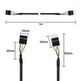 JUNCHI-5Pin USB IDC Header Extension Cable,2.54 Dupont 5-Pin Male to ...
