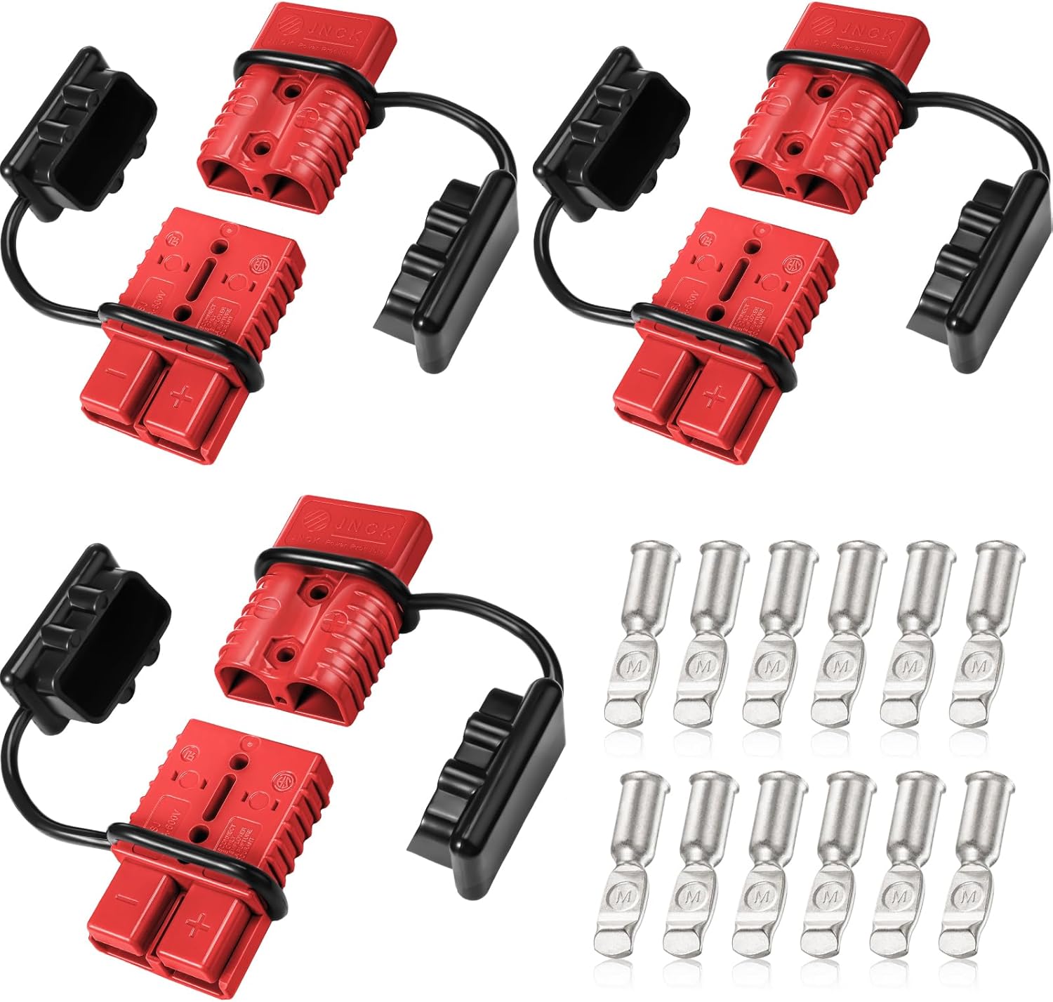 JUNCHI-6 Pieces 2-4 Gauge 175A Battery Quick Connector 12-36V ...
