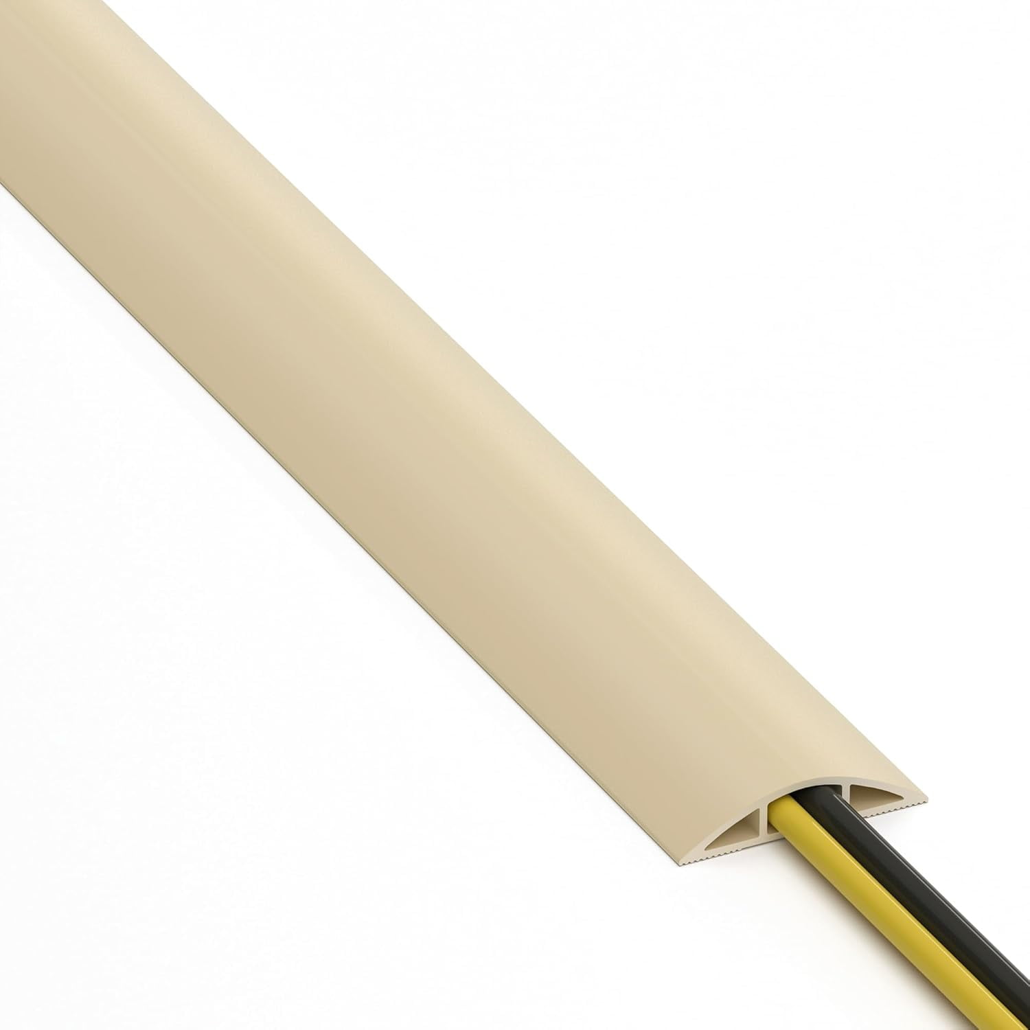 JUNCHI-6ft Cord Hider Floor, Soft PVC Cord Covers for Wires on Floor ...