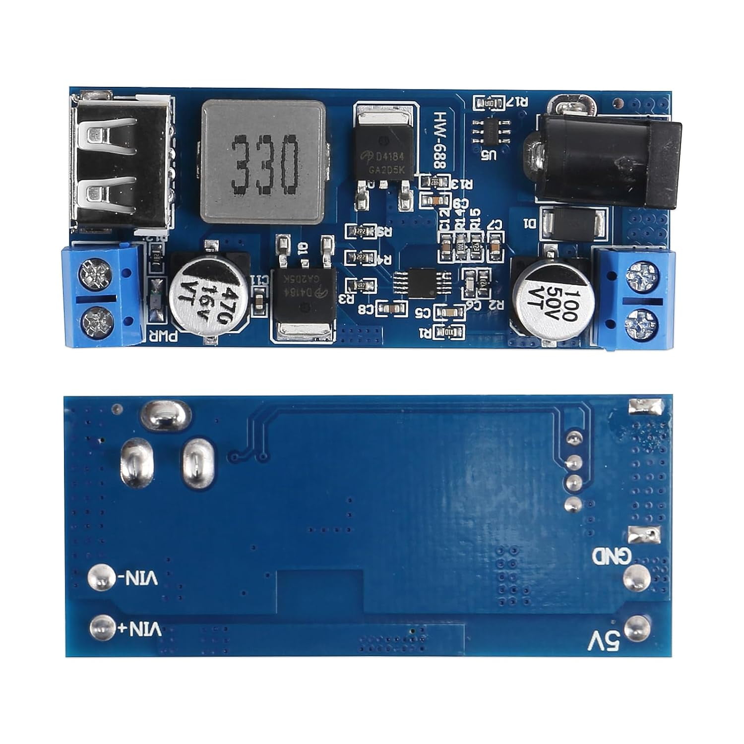 JUNCHI-6pcs DC 6V 9V 12V 24V to DC 5V 5A Buck Converter Module, 9-36V ...