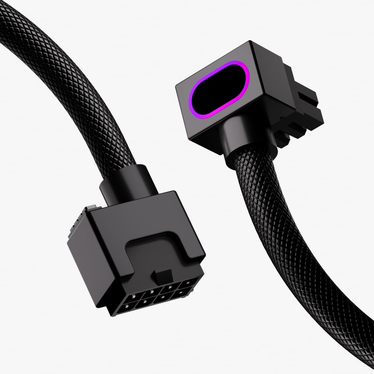 JUNCHI-8PIN GPU Extension Cable, ARGB PC Cable with 5V 3Pin,18AWG 90 ...