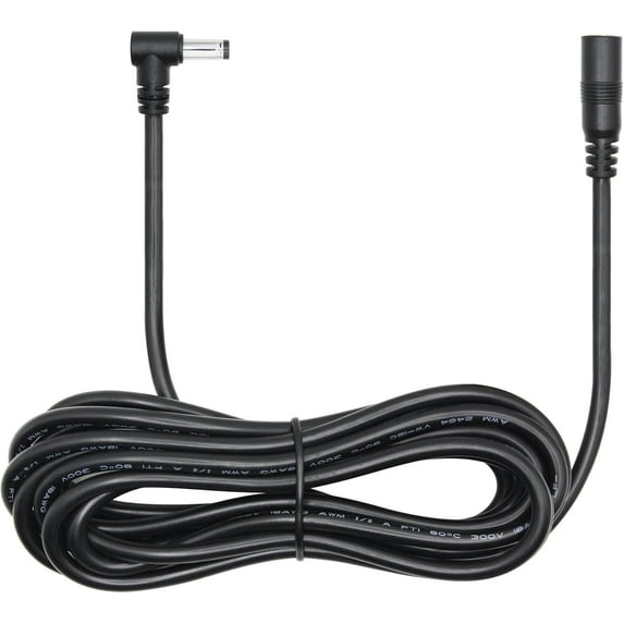 JUNCHI-9FT Power Extension Cable - 5.5mm x 2.1mm, 18AWG, 90 Degree ...