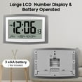 JUNCHI-Auto Set Digital Wall Clock Battery Operated,12.5 Inch Large ...