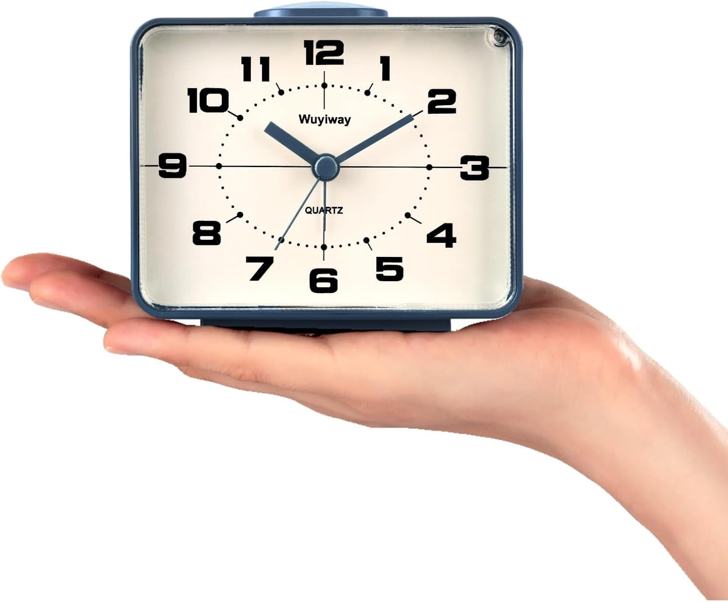 JUNCHI-Battery Operated Retro Analog Alarm Clock,4