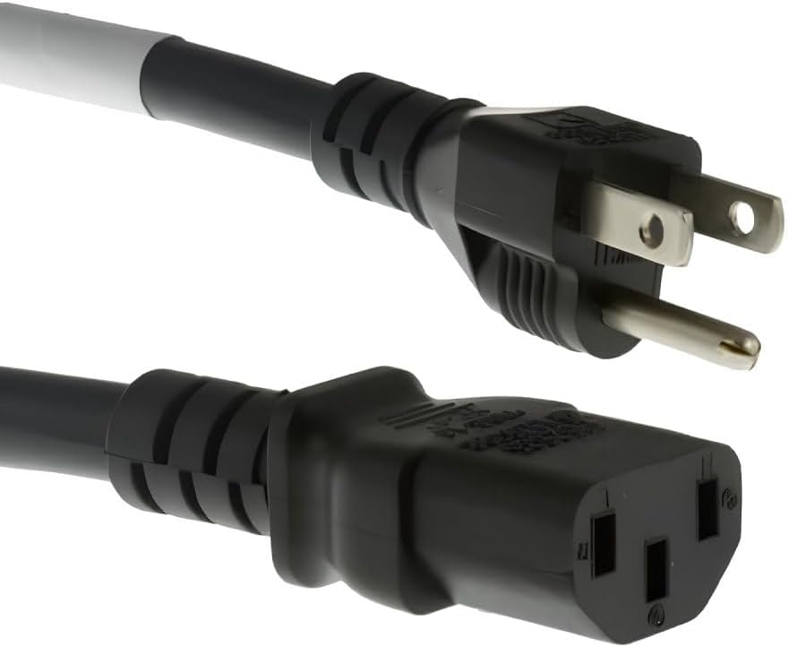 JUNCHI-Cables and Kits - Heavy Duty AC Power Cord 4ft (1.2m) - 3 Prong ...